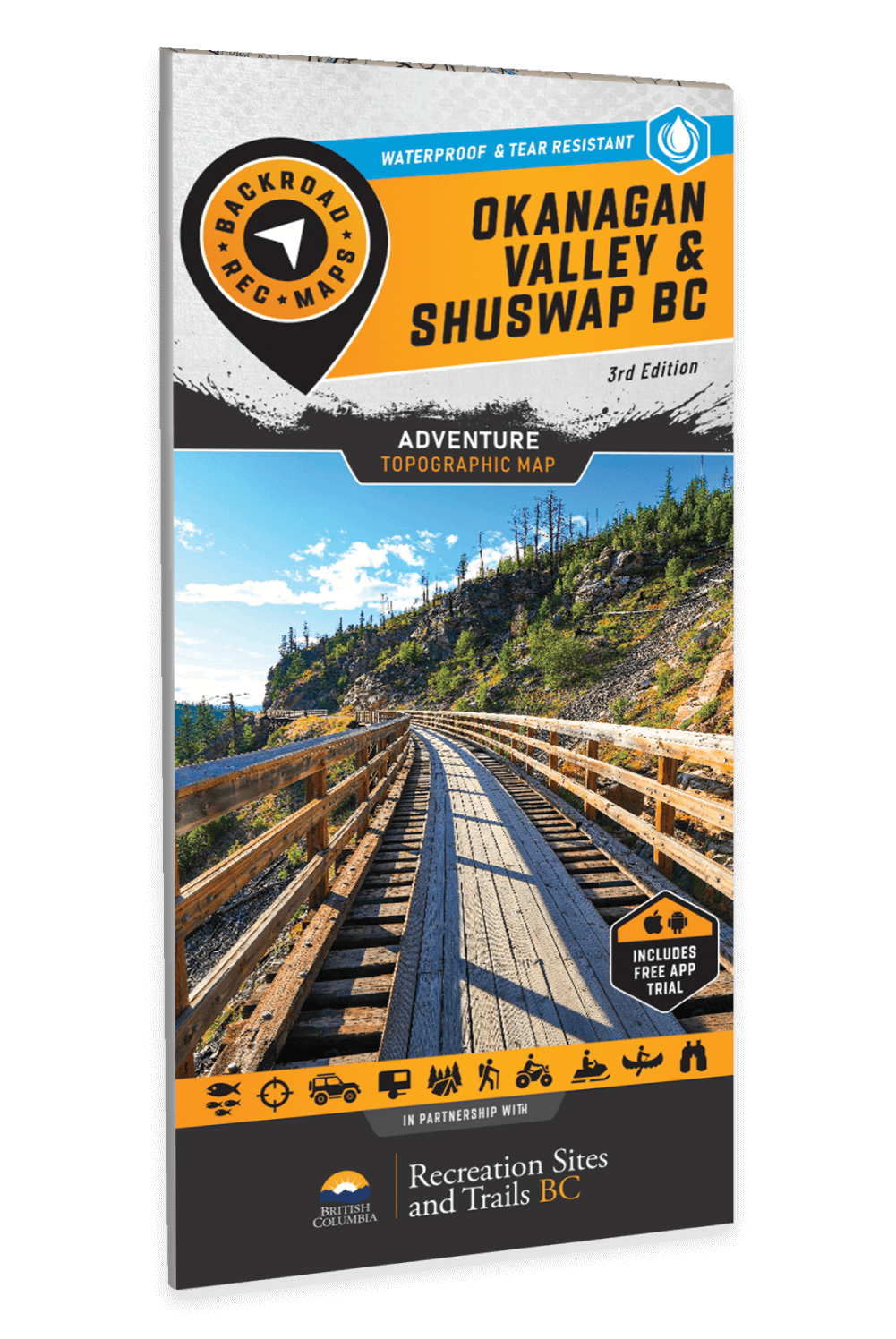 Okanagan Valley & Shuswap BC - Recreation Map – Explore's Gear Shop